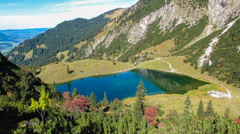 Lake in alpine surrounding stock photo. Image of nice - 30495418