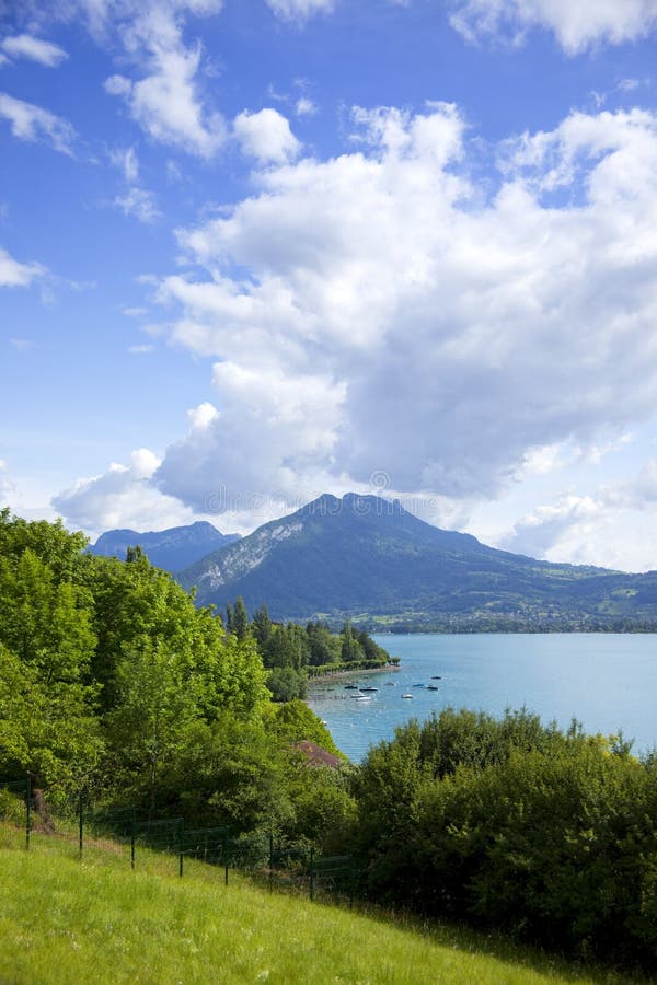 Lake Annecy stock photo. Image of water, landscape, summer - 21786606
