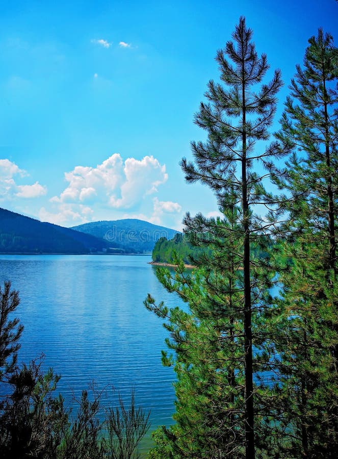 Lake Arvo in summer stock image. Image of landscape - 270880587