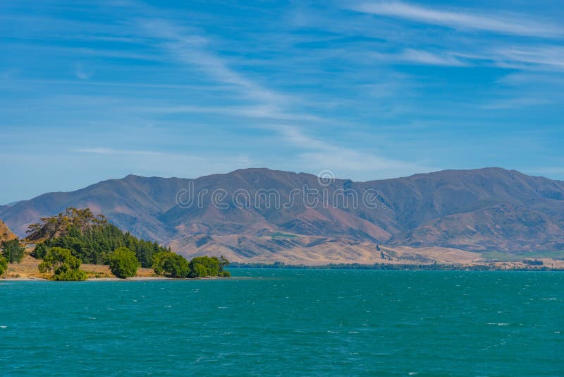 Lake Aviemore in New Zealand Stock Photo - Image of eruption, summer ...