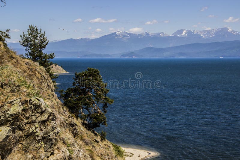 Lake Baikal stock image. Image of mountains, lake, water - 66613413