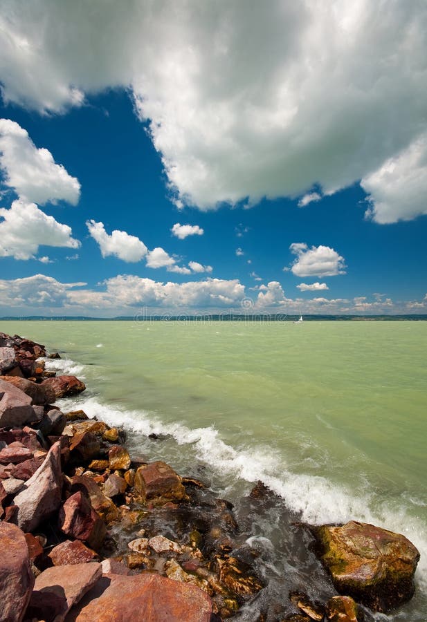 Lake Balaton stock image. Image of colorful, coast, hungary - 20090035