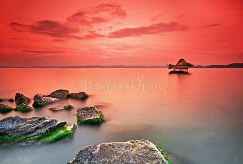 Lake Balaton stock image. Image of calm, landscape, destination - 24848111