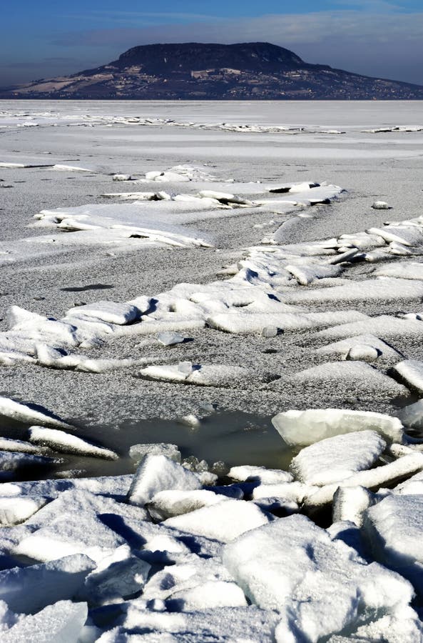 Balaton in winter stock image. Image of outdoors, green - 22223627