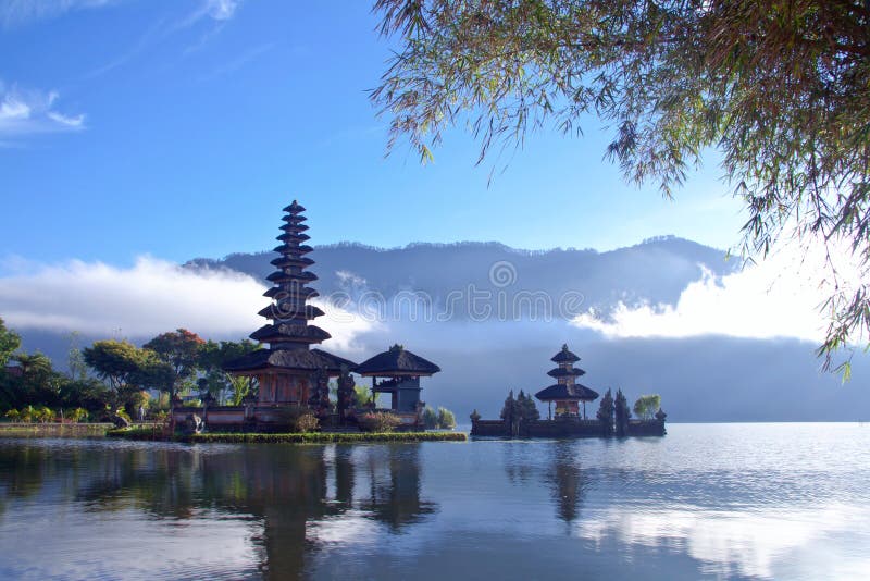 Scenic pond in Bali stock image. Image of reflect, indonesia - 22602303