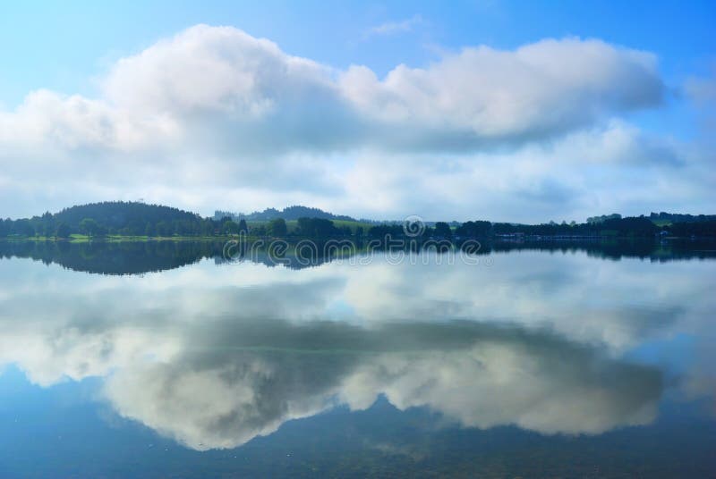 Lake Banks with a Partial View of the Fishing Boat and Coconut Trees ...