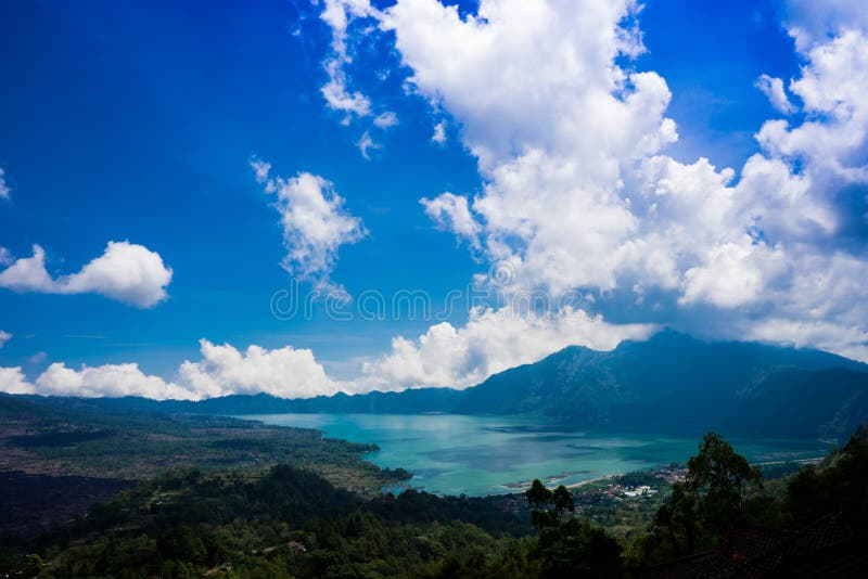 Lake of Batur stock image. Image of widest, mountain - 81003753