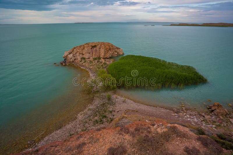 Beautiful Rocks with Green Leaves in Citepus Beach, Pelabuhan Ratu ...