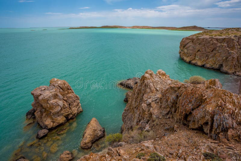 Beautiful Rocks with Green Leaves in Citepus Beach, Pelabuhan Ratu ...