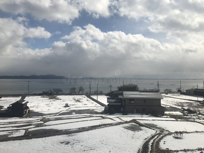 Lake Biwa in Takashima in Japan Stock Photo - Image of weather, lake ...