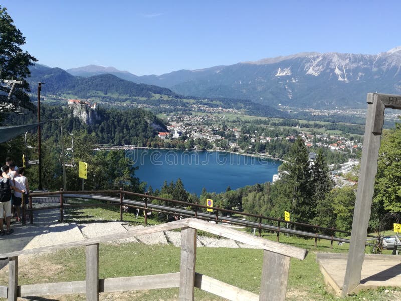 Lake blade in Slovenia stock image. Image of lake, places - 192050277