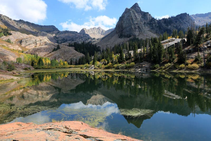 Lake Blanche and Trail Outside Salt Lake City, Utah, a Popular Trail ...
