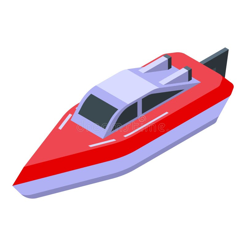 Lake Boat Icon Isometric Vector. Remote Rc Stock Vector - Illustration ...