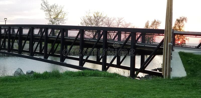 Lake Bridge stock photo. Image of water, lake, bridge - 128401436