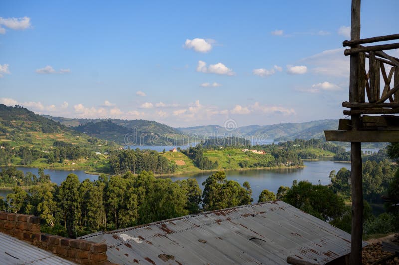 Lake Bunyonyi on a Sunny Day in June Stock Image - Image of coast ...