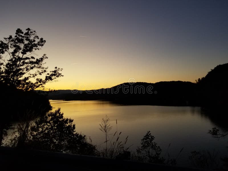 Lake Burton Summer Twilight Stock Photo - Image of lake, outdoors ...