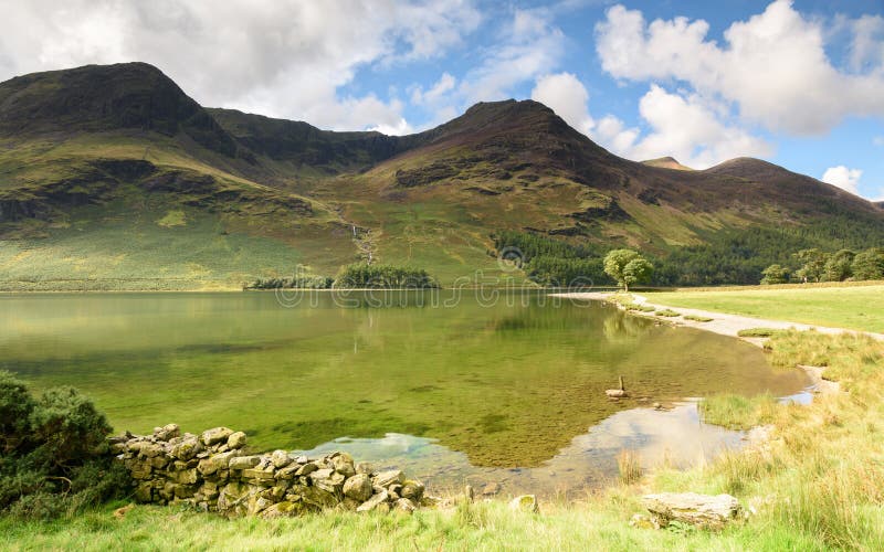 Lake Buttermere stock photo. Image of lone, jetty, outdoors - 100002186