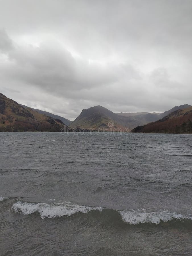 Lake Buttermere from the West Shore Stock Image - Image of fjord ...