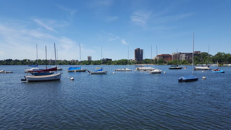 Lake Calhoun, Minneapolis, Minnesota, USA Stock Photo - Image of ...