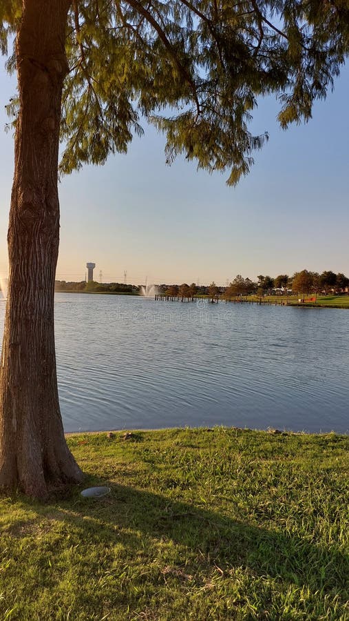 Lake Carrollton Texas stock image. Image of reservoir - 268303931