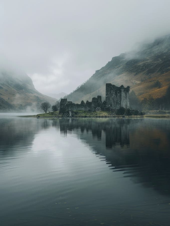 Lake Castle stock image. Image of scenic, architecture - 374242355