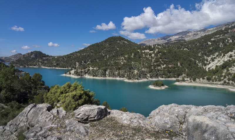 Lake at Castril Spain stock image. Image of fjord, wilderness - 75234759