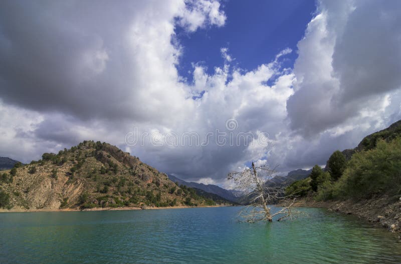 Lake at Castril Spain stock image. Image of landscape - 75235673