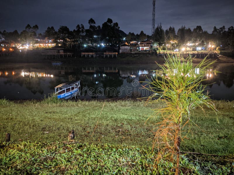 Lake cileunca stock image. Image of forest, cileunca - 259299401