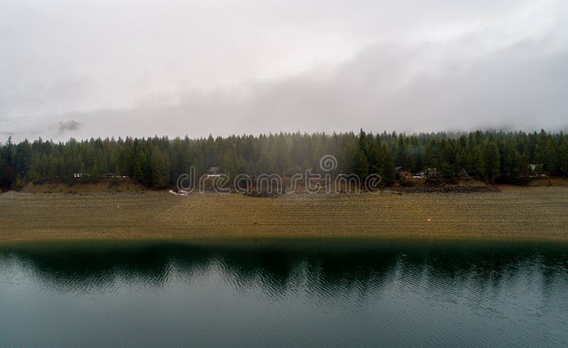 Lake Cle Elum in Washington State in December of 2020 Stock Image ...
