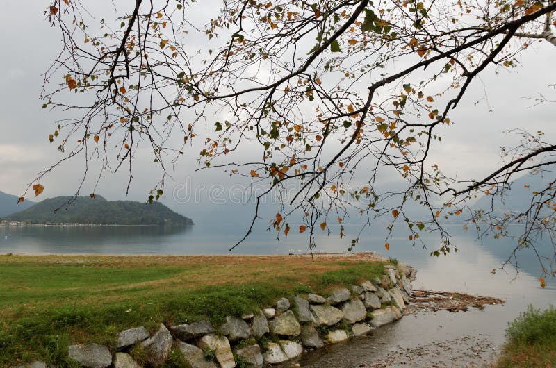 Lake Como. stock image. Image of lago, mountain, nature - 65653095