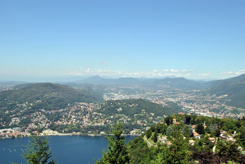 Lake Como from Brunate stock photo. Image of brunate - 25946092