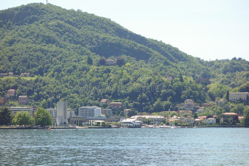 Lake Como in Brunate editorial image. Image of italia - 75937140