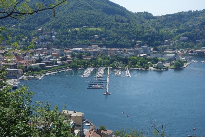 Lake Como in Brunate stock photo. Image of como, european - 75937142