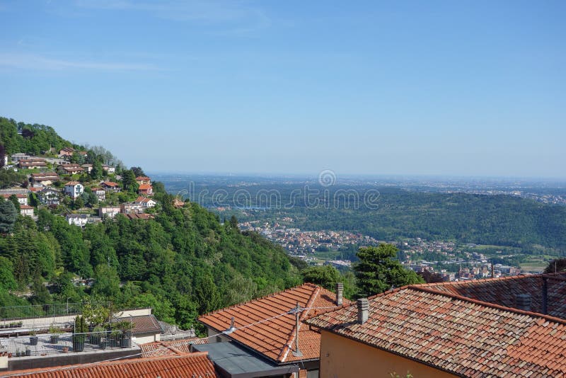 Lake Como in Brunate stock photo. Image of panorama, lombardy - 76006160