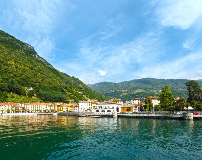 Lake Como (Italy) Shore View. Stock Photo - Image of water, view: 58096844