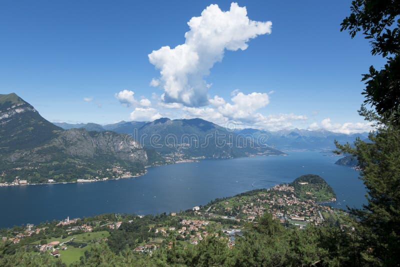 Lake of Como stock photo. Image of green, panorama, mandello - 43547492