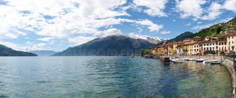Lake of Como from the Waterfront of Domaso Stock Photo - Image of coast ...