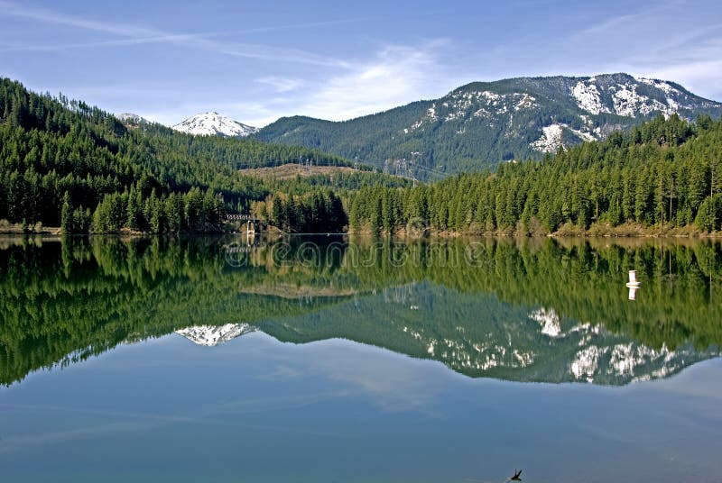 Lake Crescent, Olympic National Park Stock Image - Image of peaceful ...