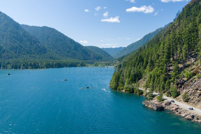 Lake Cushman and the Olympic Mountains of Washington State in June 2023 ...