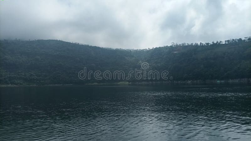 Lake in a Dark and Beautiful Forest Stock Image - Image of lake, dark ...