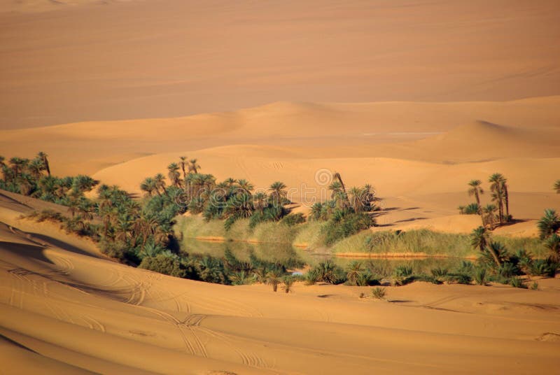 Lake in the Desert of Libya Stock Photo - Image of climatic, arid: 15799426