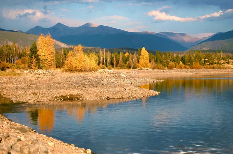 Autumn in Lake Dillon Colorado Stock Photo - Image of water, colorado ...