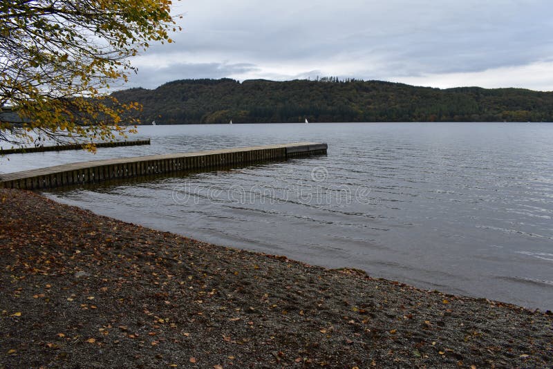 Lake Windermere stock image. Image of landscape, coast - 208052721