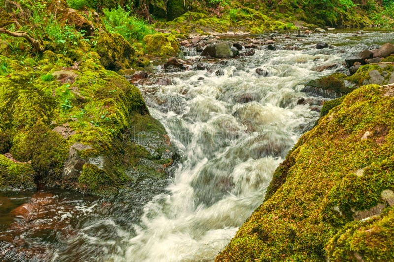 Lake District ,Mountain Stream Stock Image - Image of people, water ...