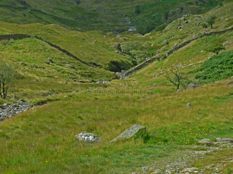 Lake District View of the Fells from Haweswater. Stock Photo - Image of ...