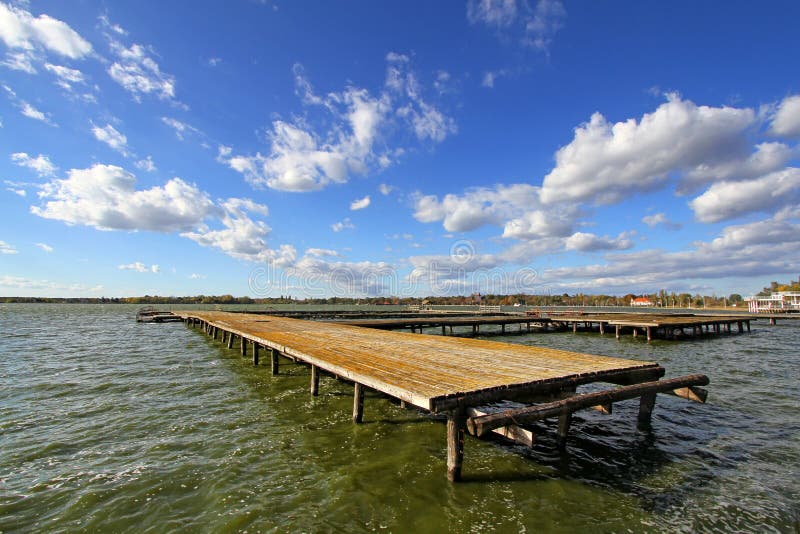 Lake dock stock image. Image of relaxation, sailing, clouds - 35333191