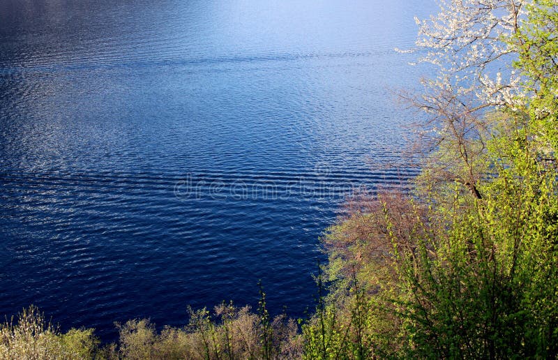Lake in early spring stock image. Image of surface, outdoor - 89381327