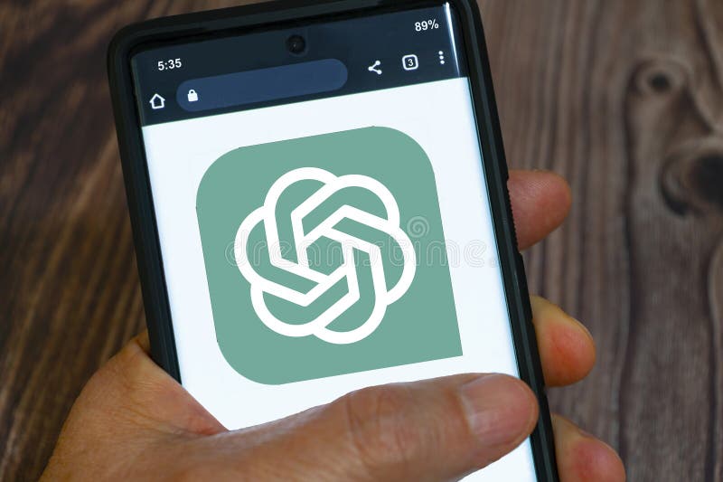 Lake Elsinore, CA, USA - April 1, 2023: Man Using OpenAI ChatGPT App on ... Lake Elsinore, CA, USA - April 1, 2023: Man Using OpenAI ChatGPT App on ...