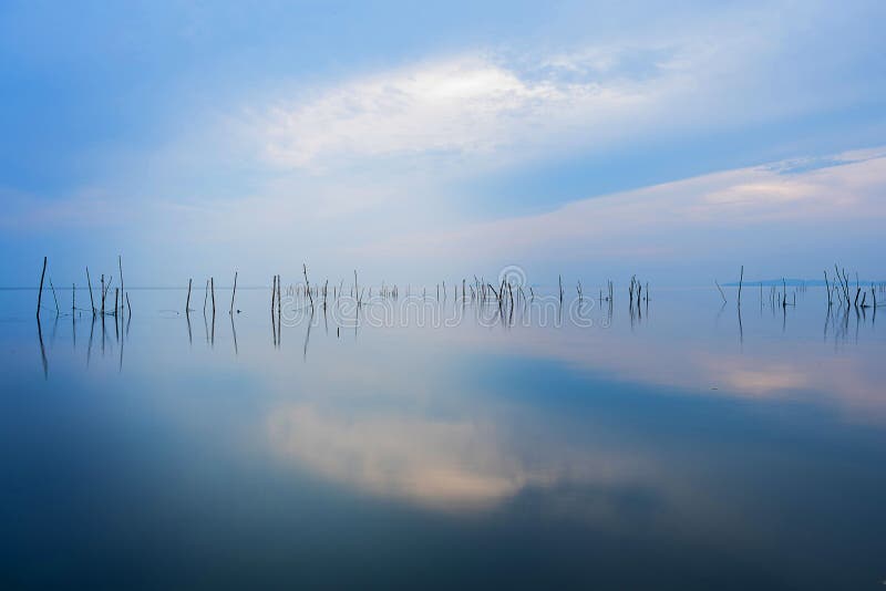 The lake is empty stock photo. Image of alone, horizon - 79632510
