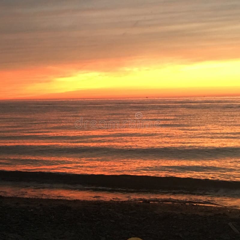 Lake Erie sunset stock image. Image of erie, sunset, lake - 89284665